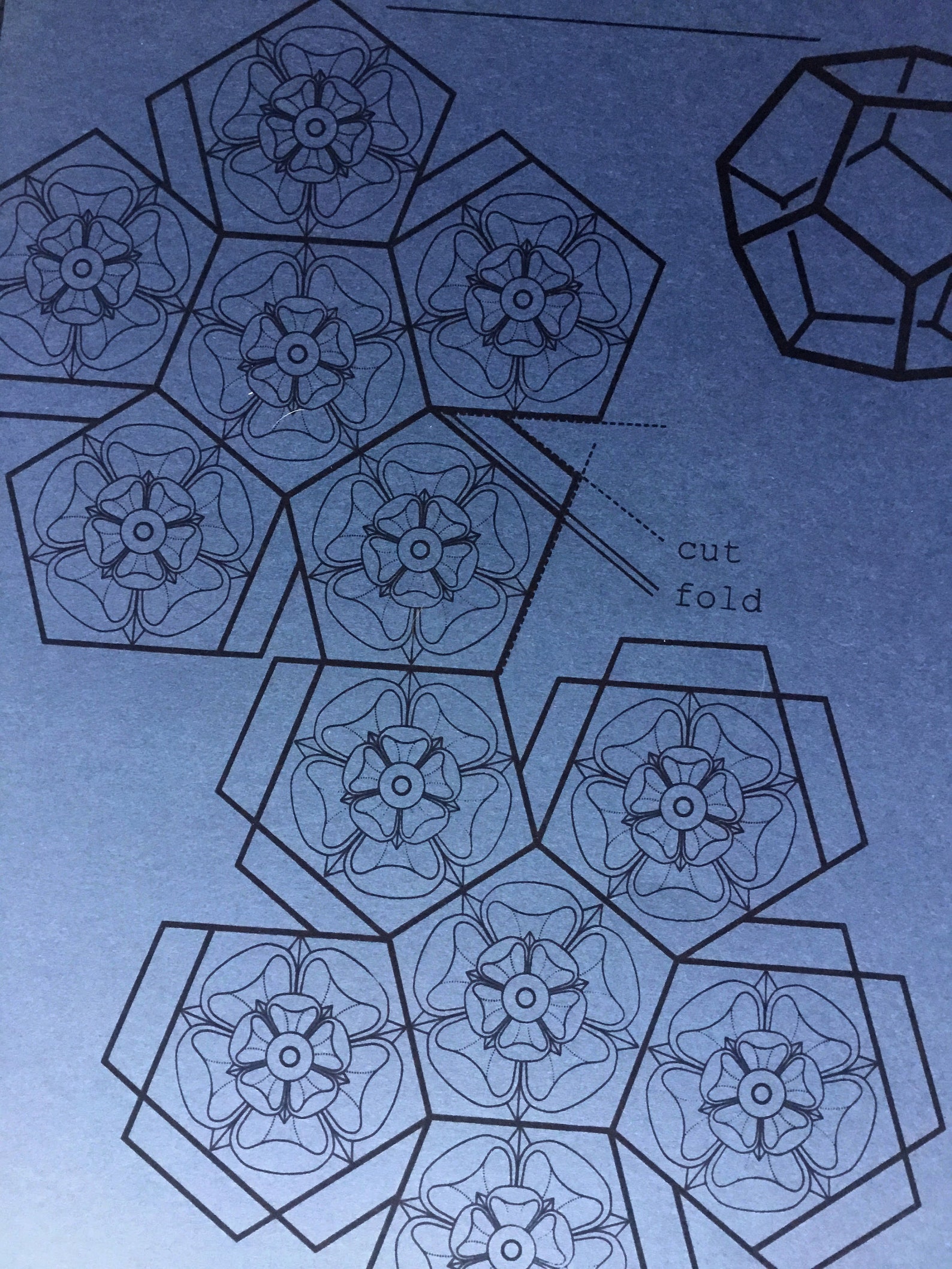 Dodeca // Poster or 3d Craft Project - Etsy Canada