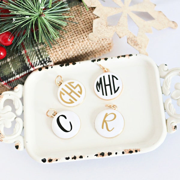 Monogram Charm - Etsy