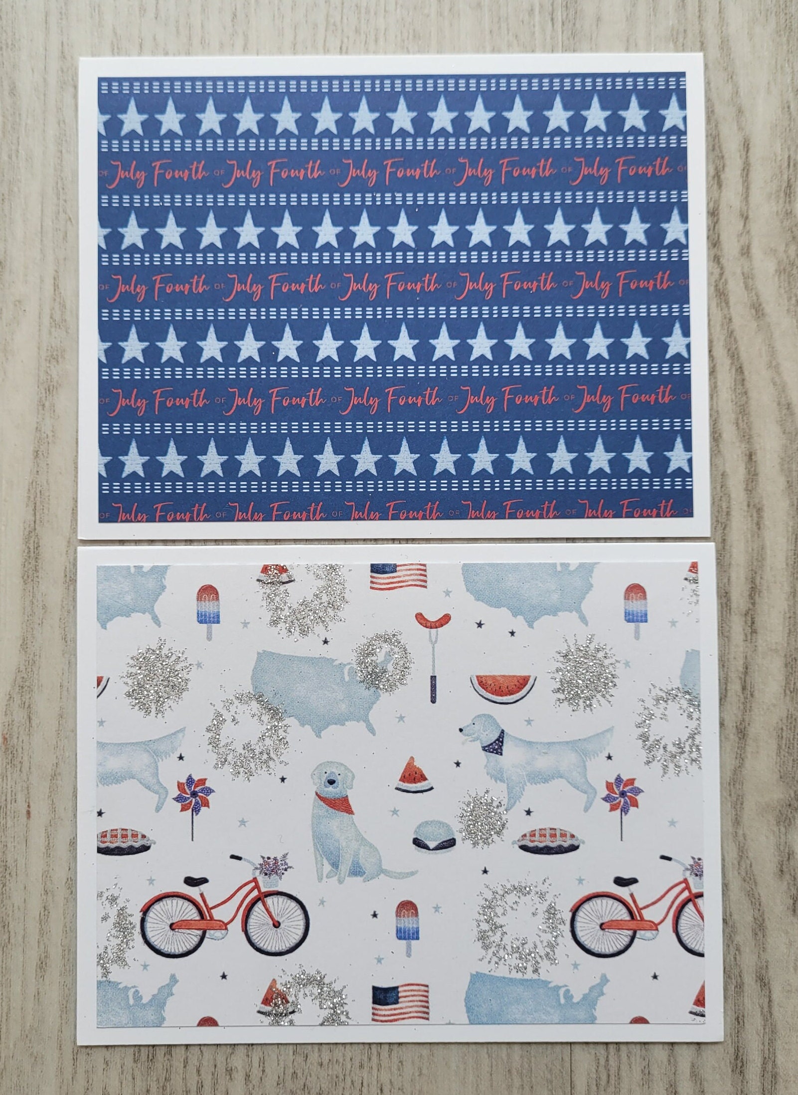 Patriotic Cards 10 Note Cards 4th of July Cards America - Etsy