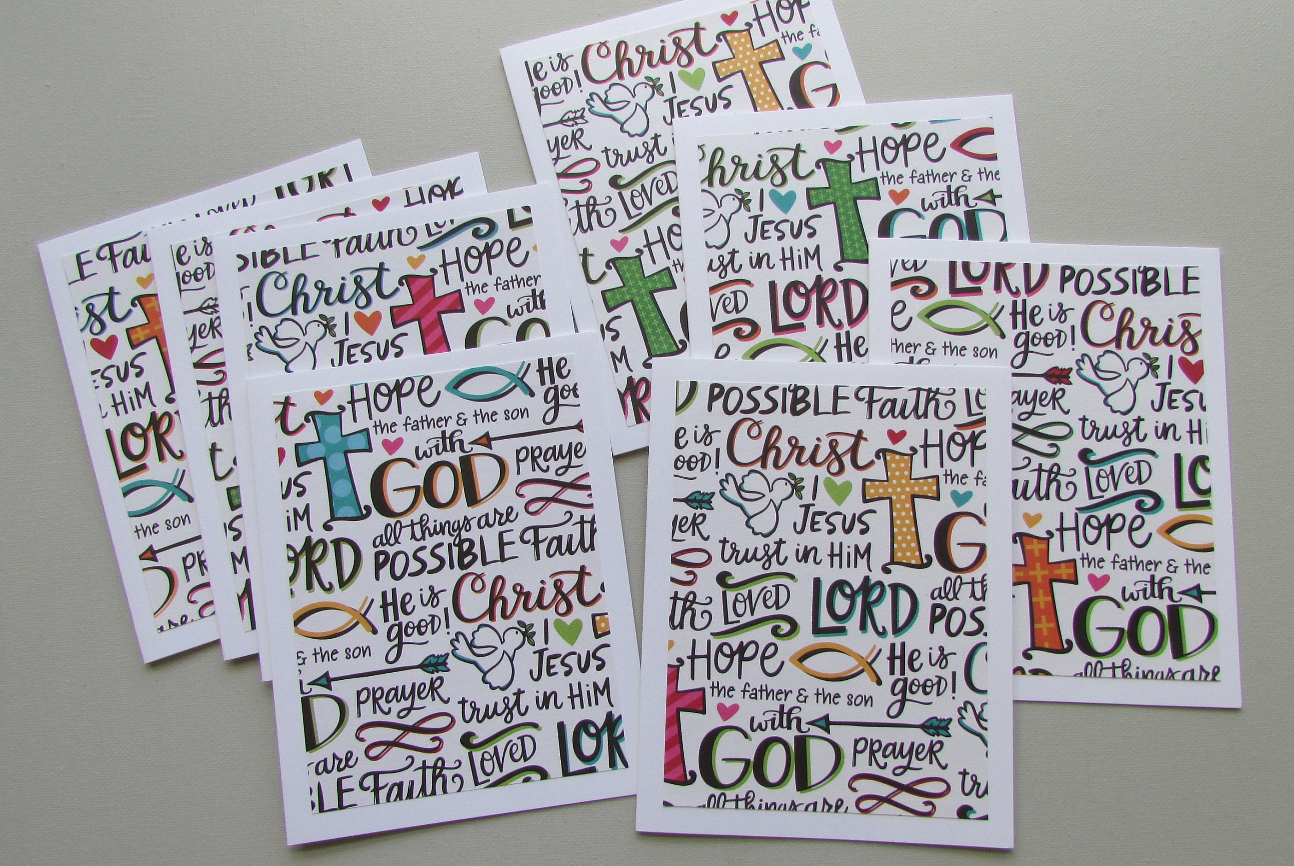 Note Cards 8 Christian Note Cards Religious Card Sets Blank - Etsy