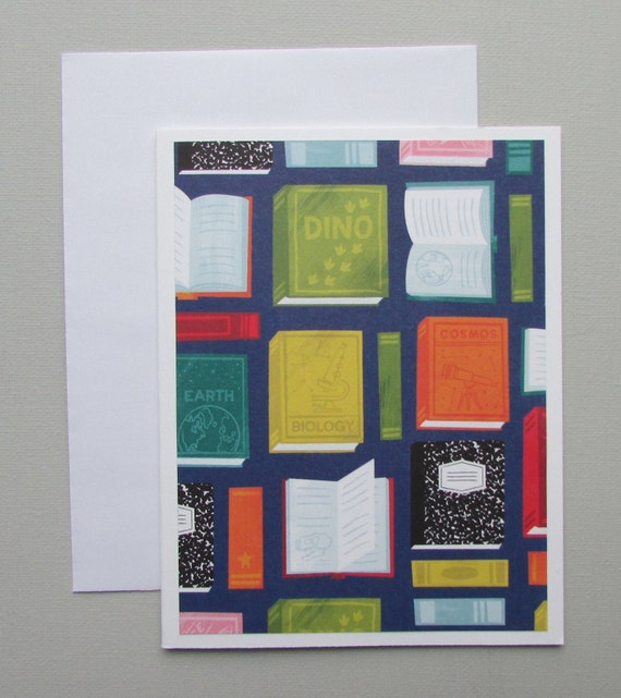 Alphabet Note cards-set of 6 Teacher note cards School themed cards ...