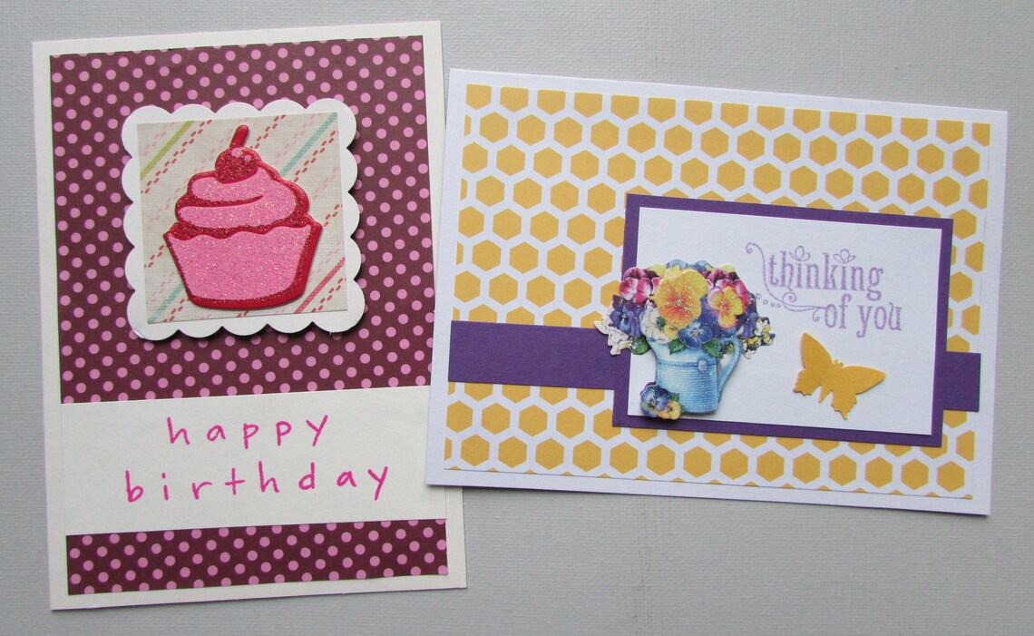 Set of 10 Handmade Cards Assorted Greeting Cards Variety Card | Etsy