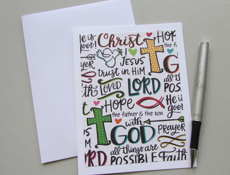 Note cards 8 Christian note cards Religious card sets blank | Etsy