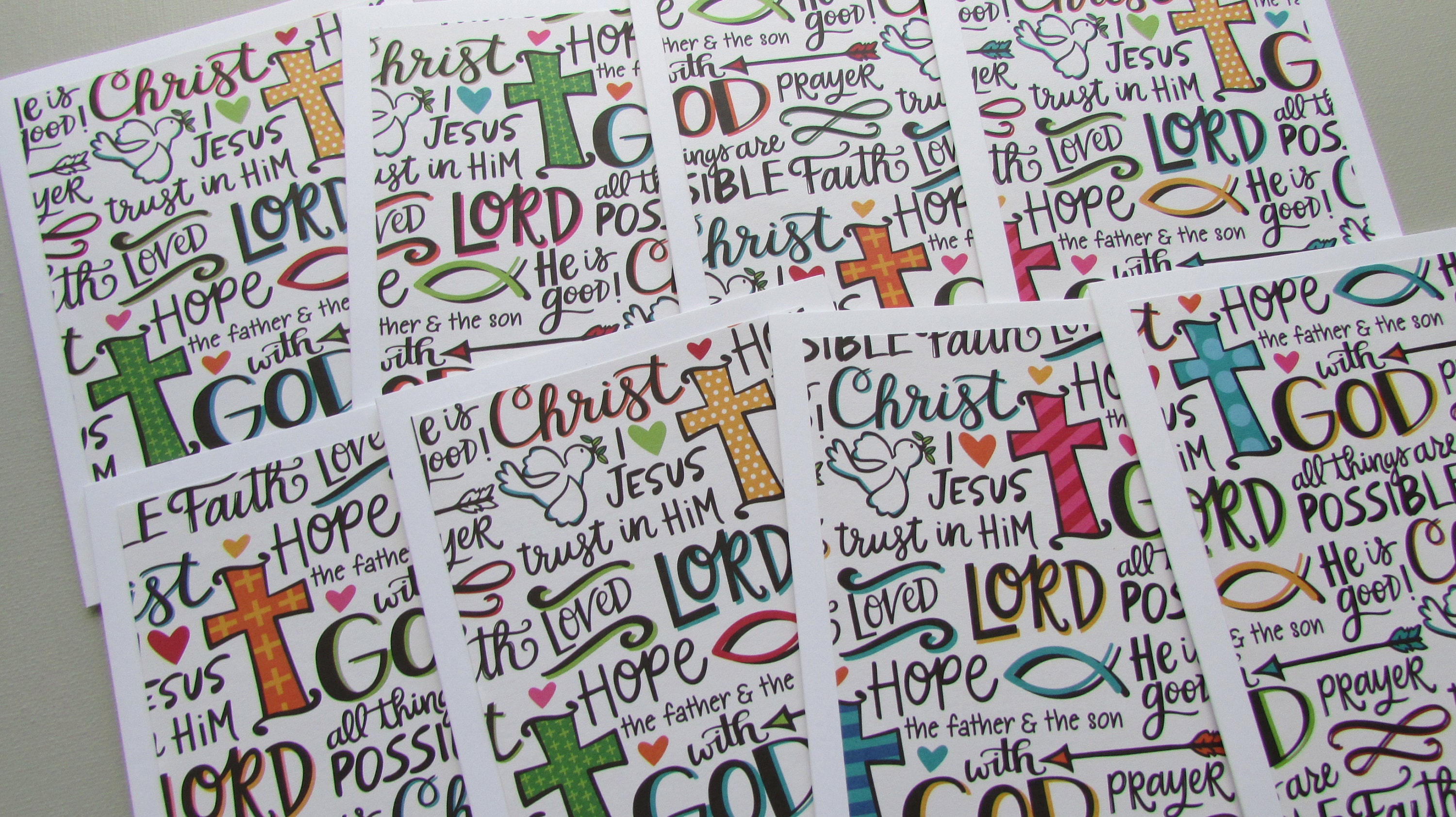 Note Cards 8 Christian Note Cards Religious Card Sets Blank - Etsy