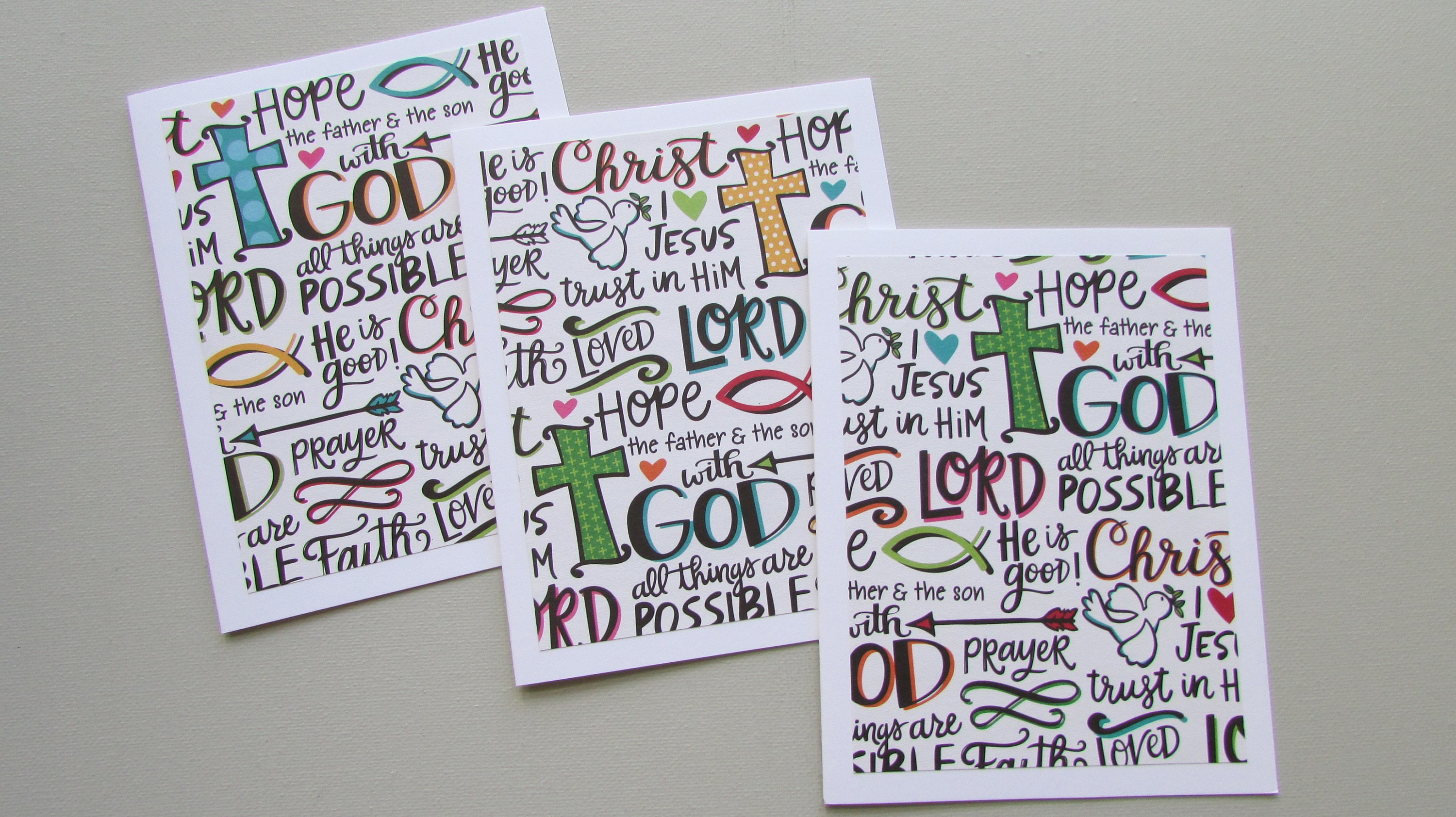 Note Cards 8 Christian Note Cards Religious Card Sets Blank - Etsy