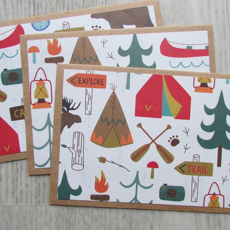 Camping Card - Etsy