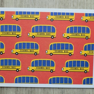 School Note Cards-set of 5 School Cards Blank Cards Teacher Gift Ideas ...