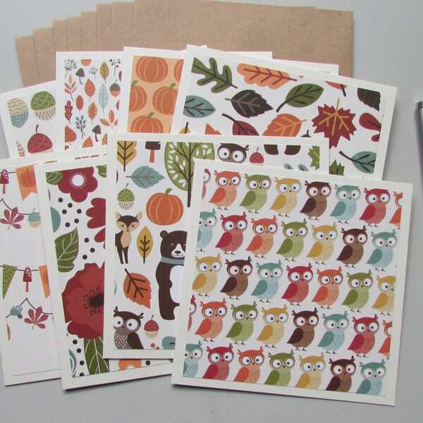 Acorn Thank You Cards - Etsy
