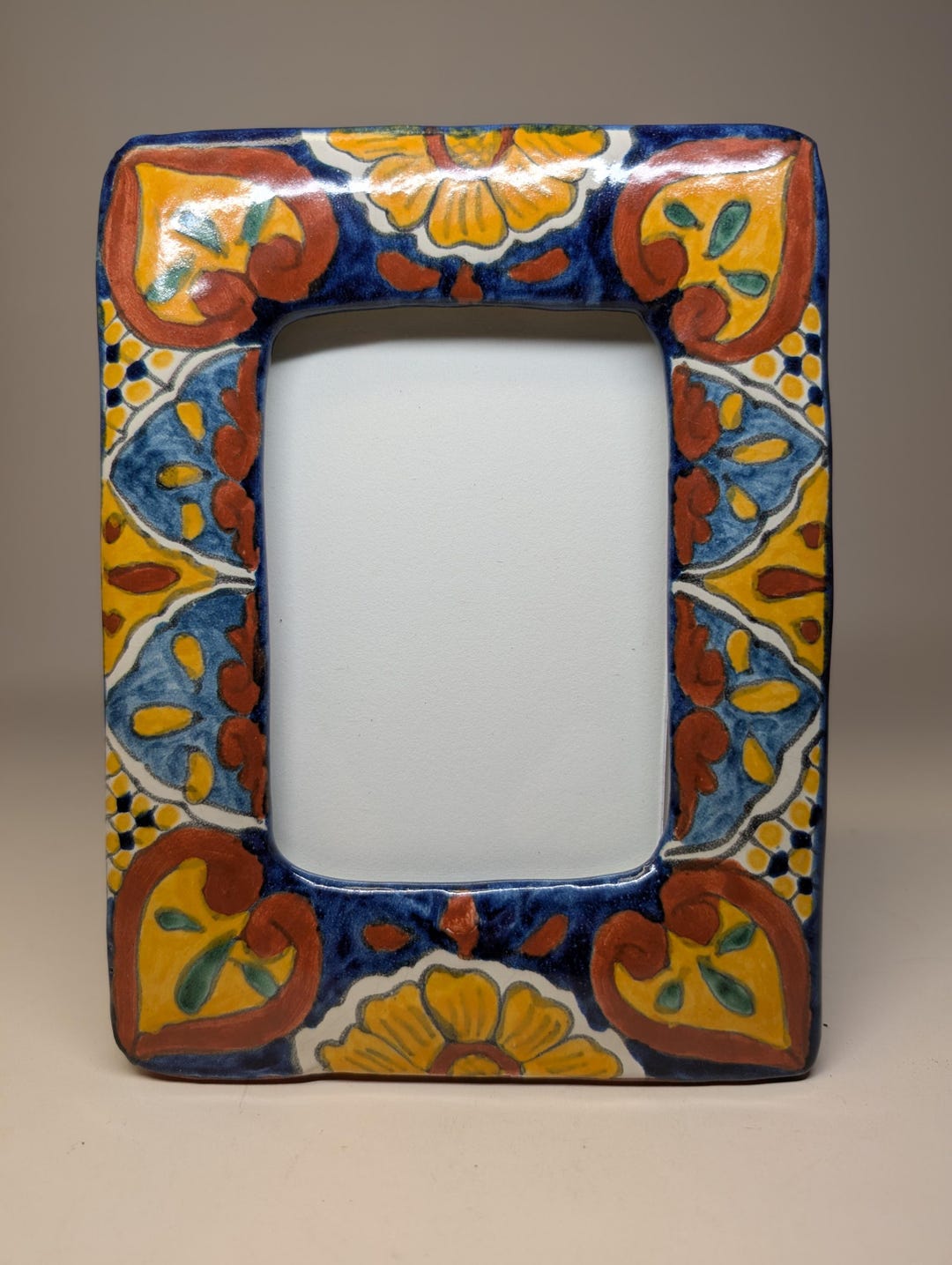Whimsical Mexican Talavera Picture Frame - Etsy