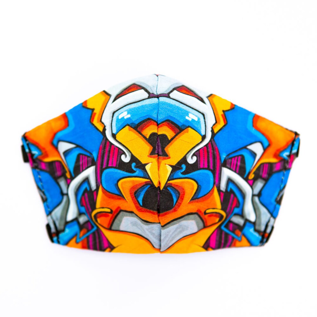 Graffiti Face Mask - Etsy
