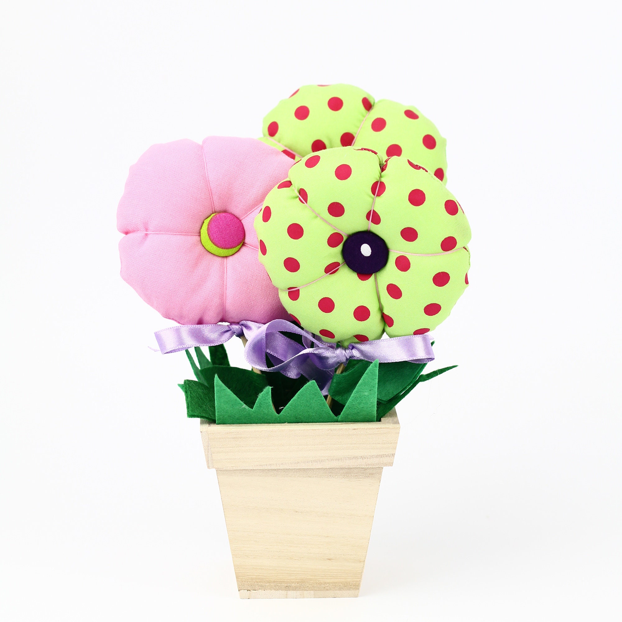 Sewing Pattern: Textile Flower in a Pot - Etsy