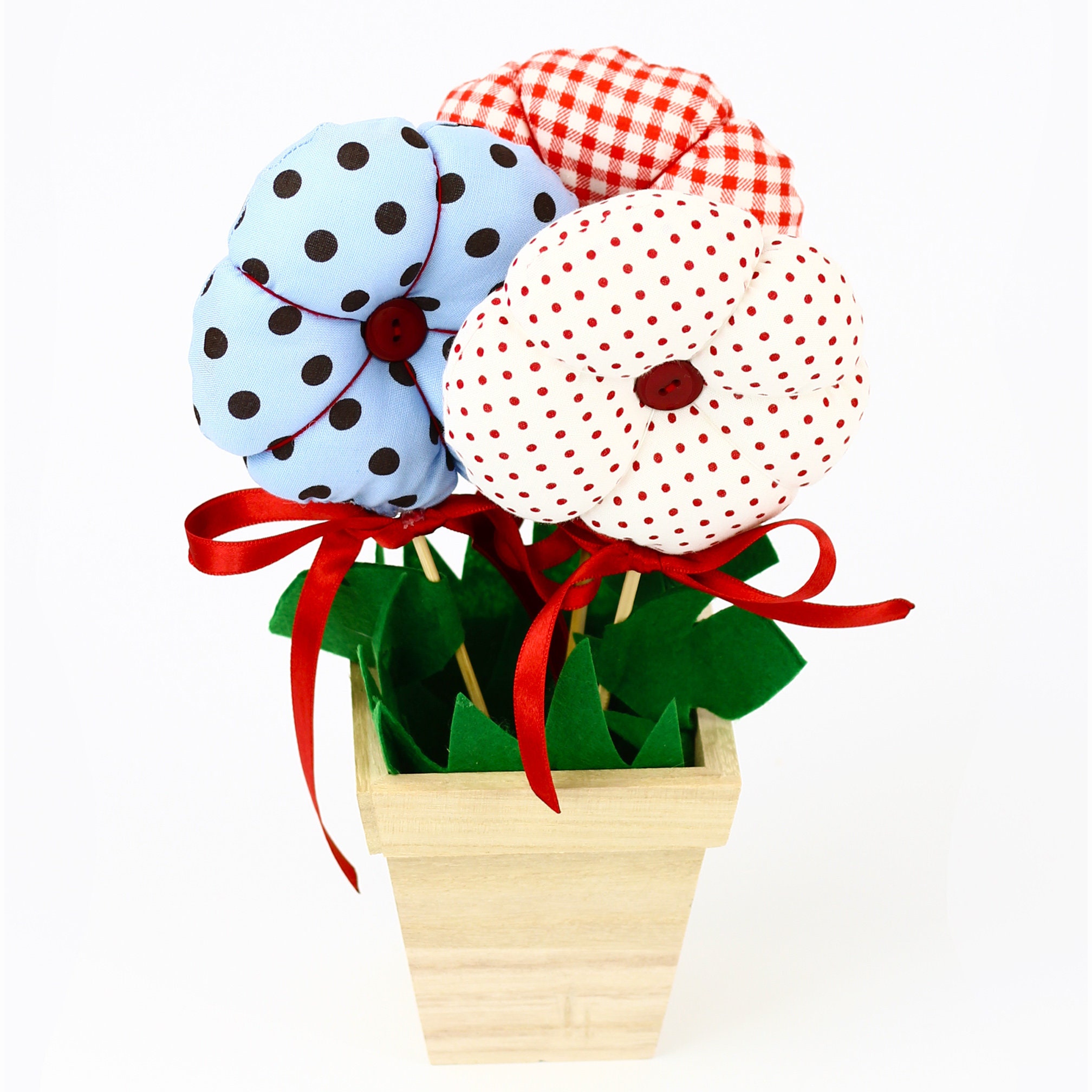 Sewing Pattern: Textile Flower in a Pot - Etsy