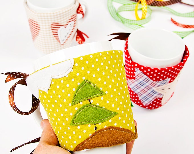 Printable Cozy Cup Holder Sewing Pattern Instant Download Cold Drink ...