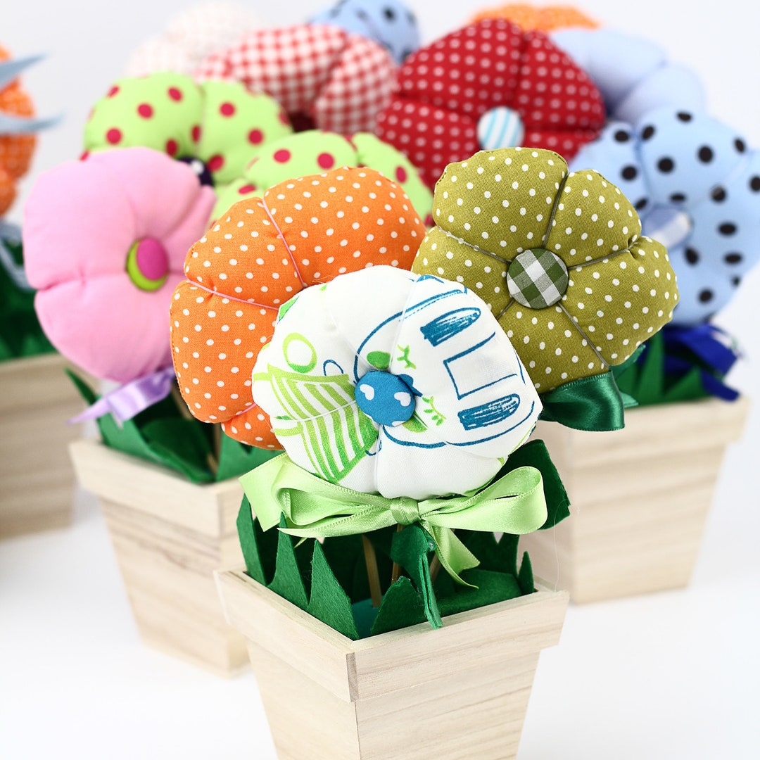 Sewing Pattern: Textile Flower in a Pot - Etsy