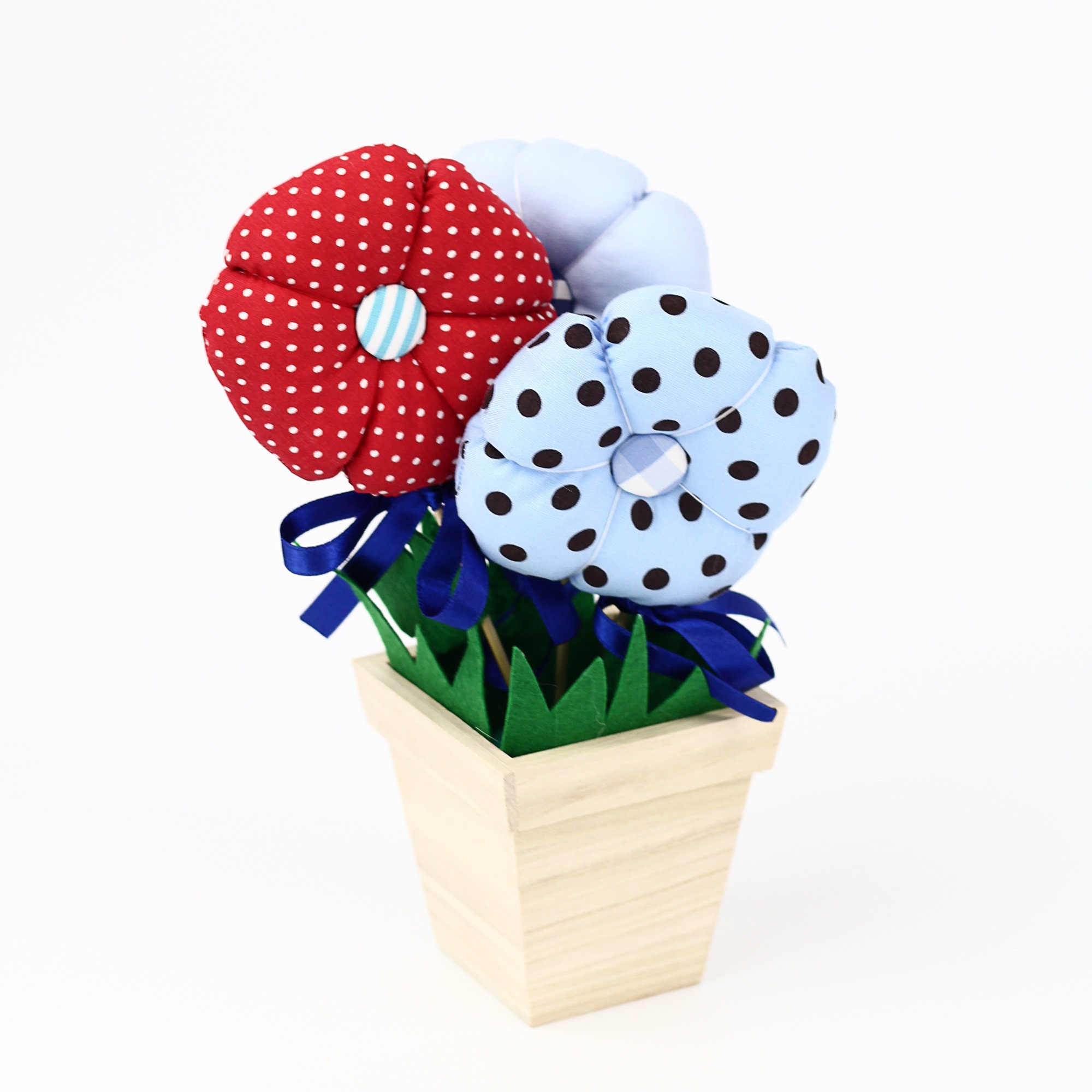 Sewing Pattern: Textile Flower in a Pot - Etsy
