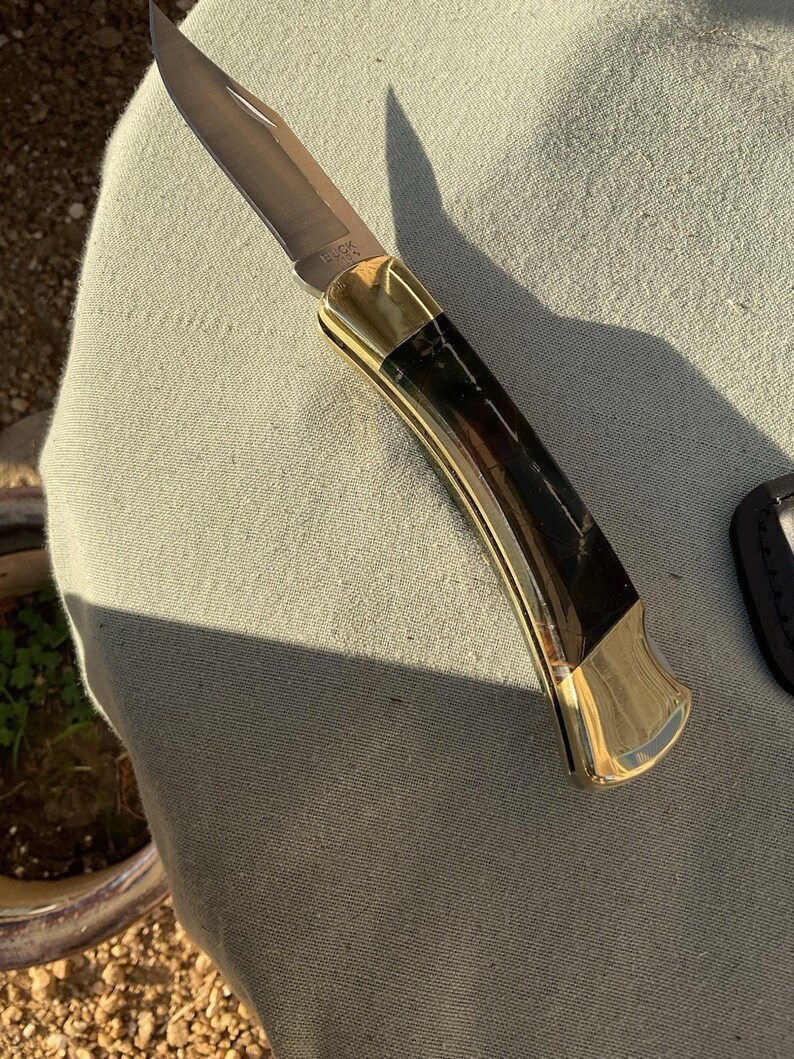 Buck Custom 110 Mammoth With File Work on Back Spring - Etsy