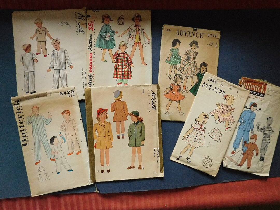 Vintage Patterns for Children (7) - Etsy