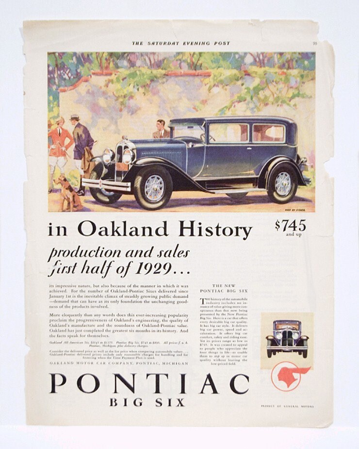 Oakland Pontiac Sign