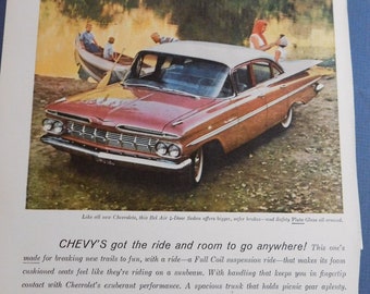 1959 Chevrolet Advertisement Digital Download - Etsy