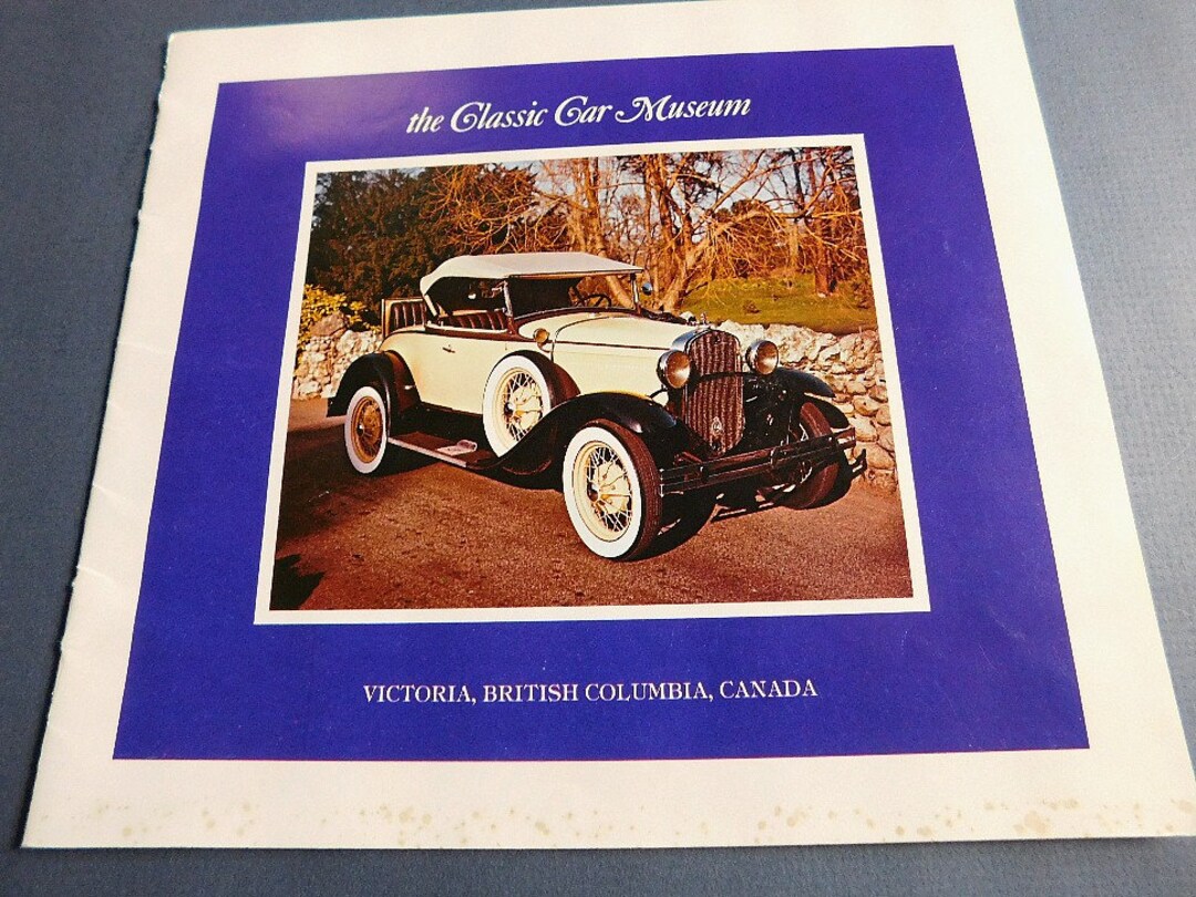 Victoria Auto Museum Visitor Booklet - Etsy