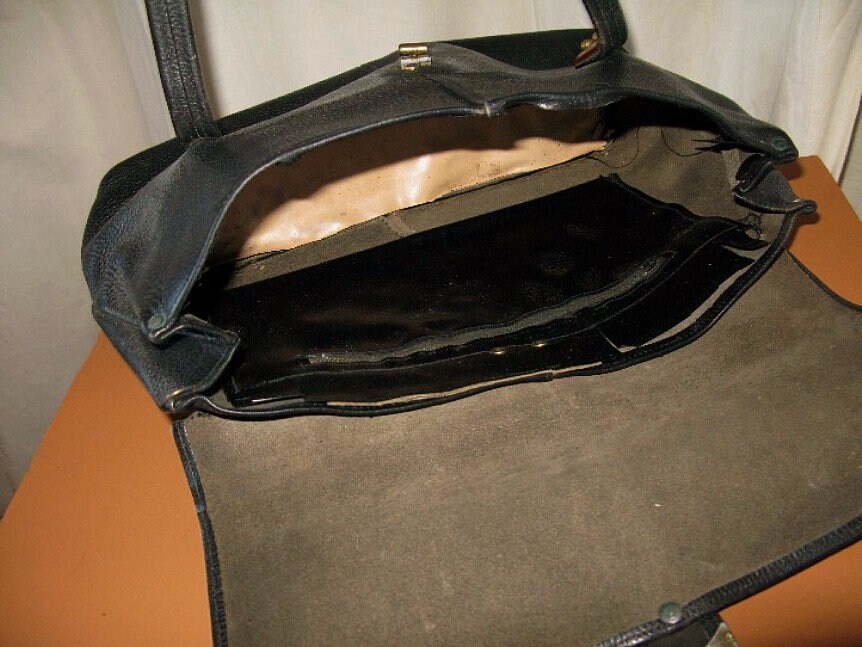 1950s Leather Handbag | Etsy