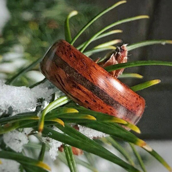 African Wood Ring - Etsy