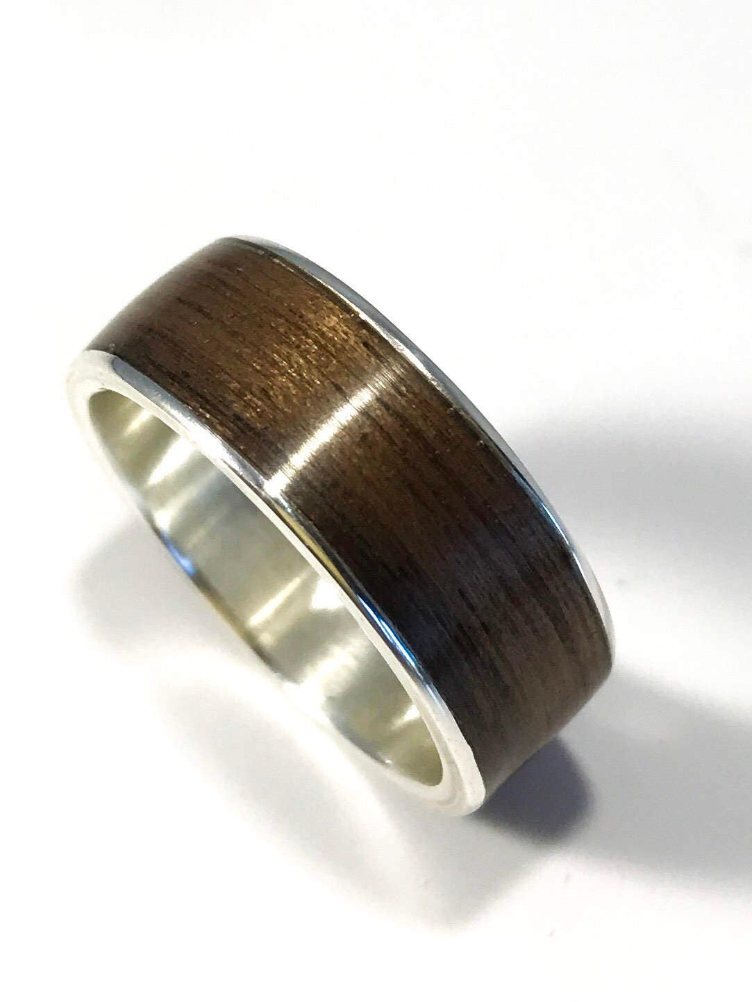 Mens wedding band wood ring wooden wedding band wooden | Etsy