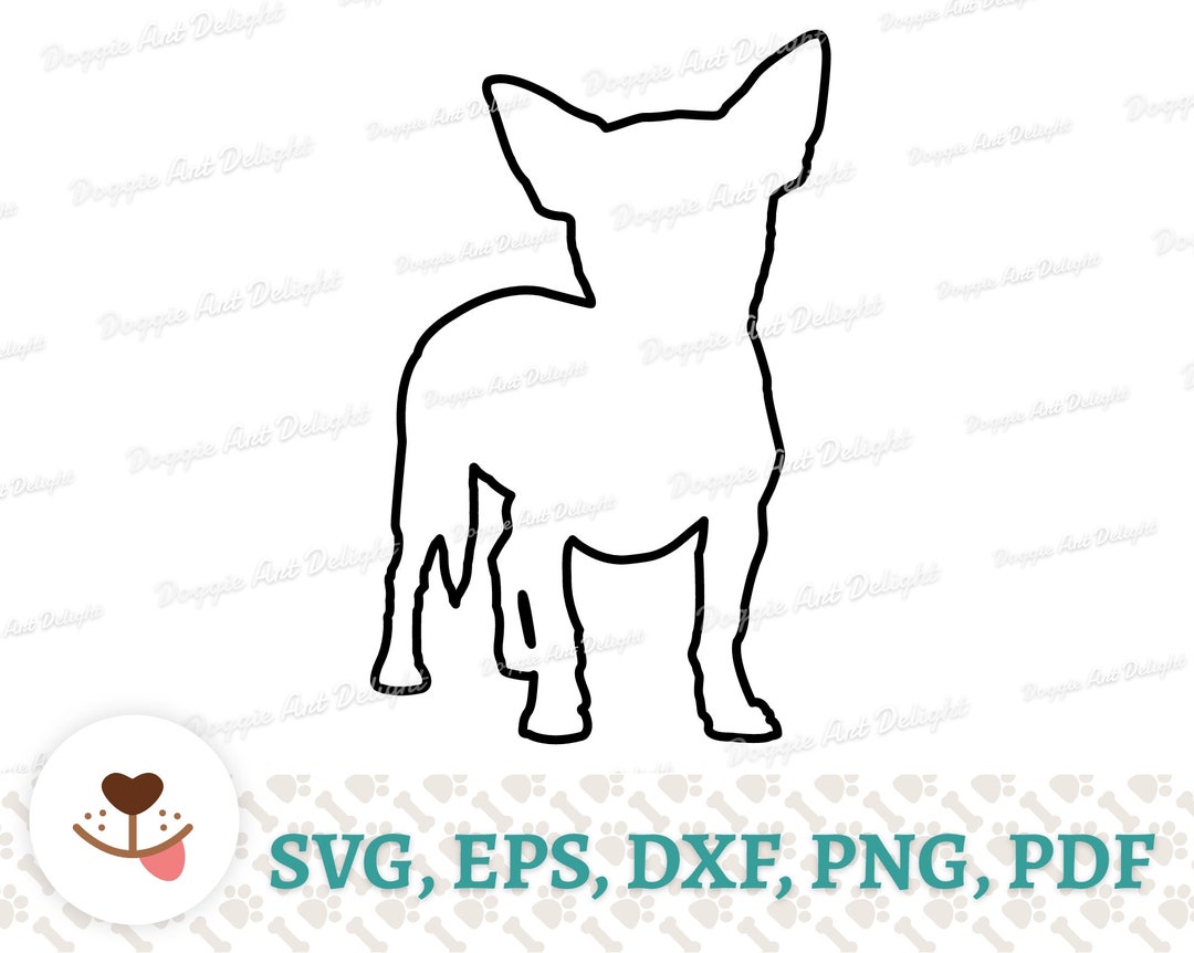 Chihuahua Outline Svg File for Cricut Chiwawa Dog Outline - Etsy Israel