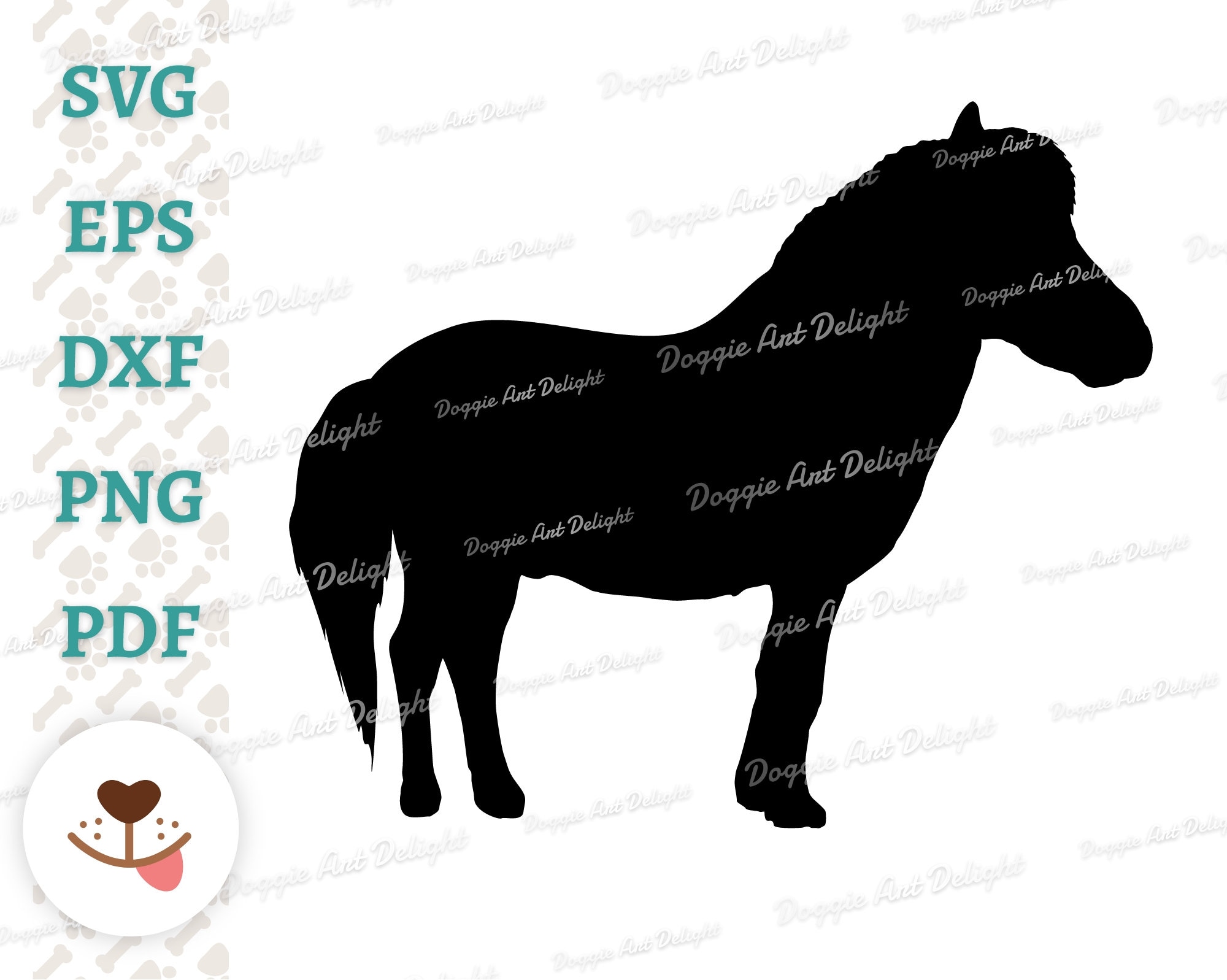 Mini Horse Silhouette Svg File for Crciut Engaving Laser - Etsy Canada