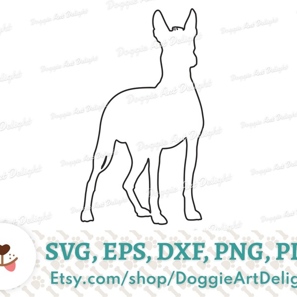 Xolo Outline Svg - Etsy