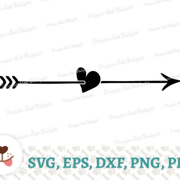 Heart Arrow Clipart - Etsy
