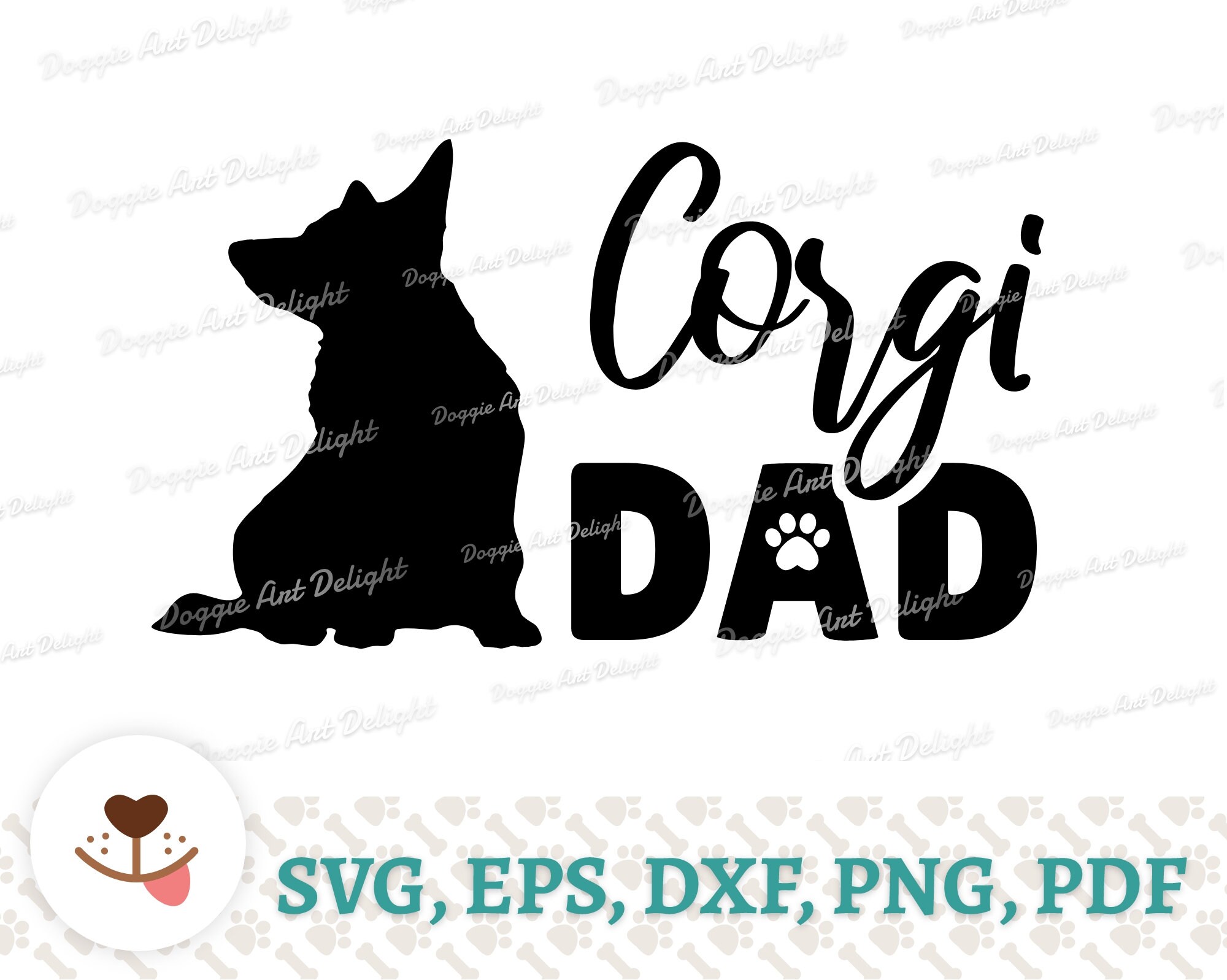 Corgi Dad Svg - Etsy