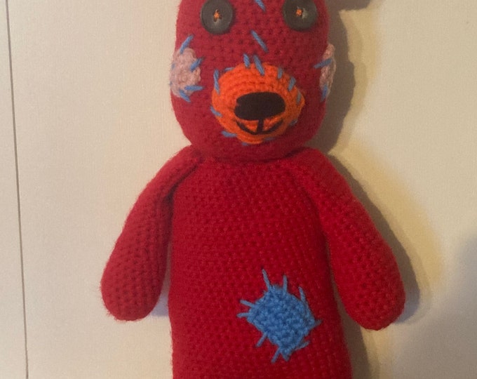 Cocomelon Red Teddy Bear, Plush Red Teddy Bear, Cocomelon Birthday Gift ...