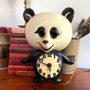 Rare Functional Vintage Spartus Panda Wall Clock - Etsy