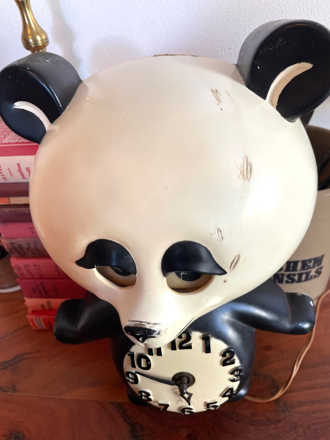 Rare Functional Vintage Spartus Panda Wall Clock - Etsy