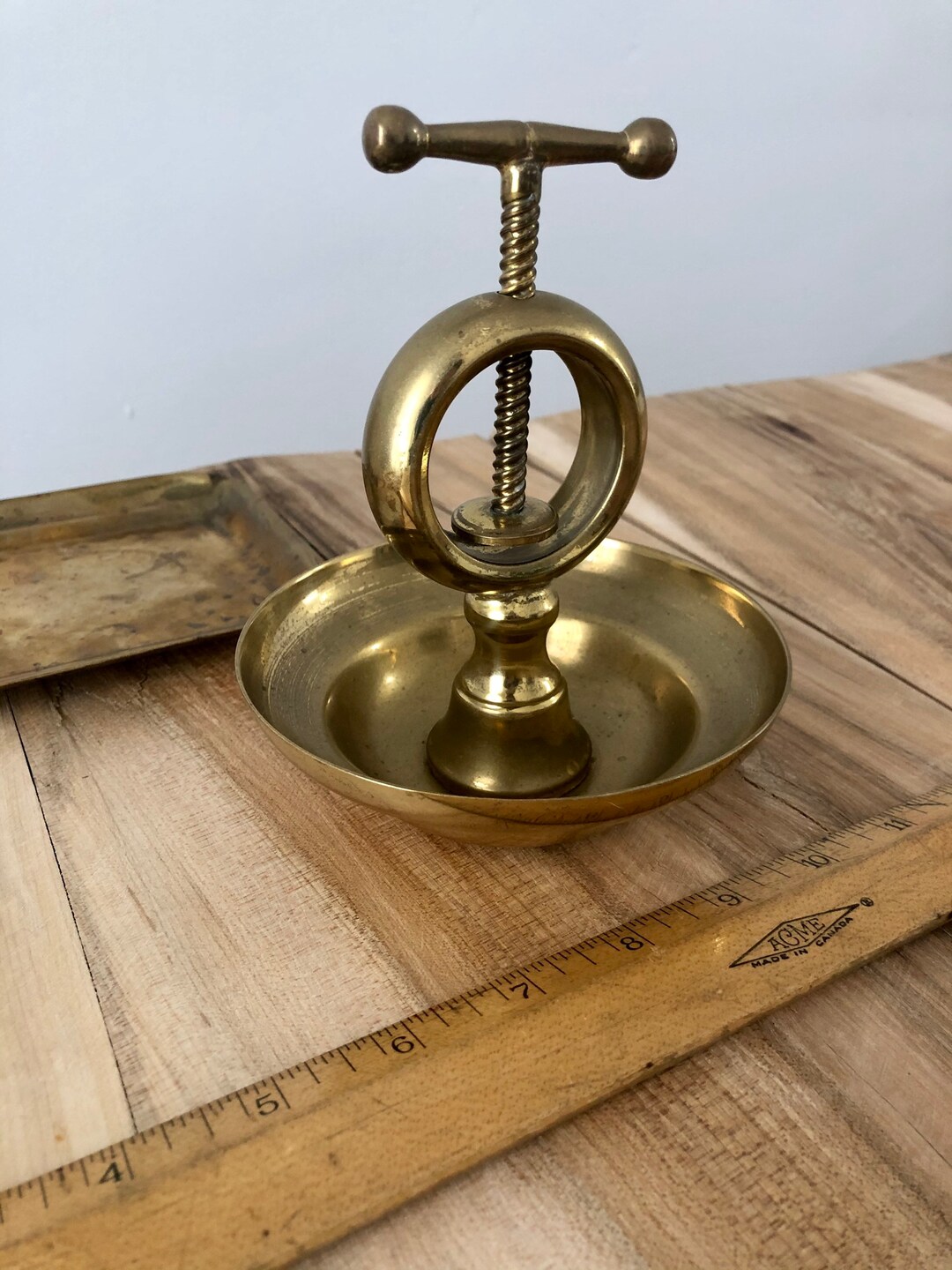 Art Deco Modernist Vintage Brass Screw Nutcracker - Etsy