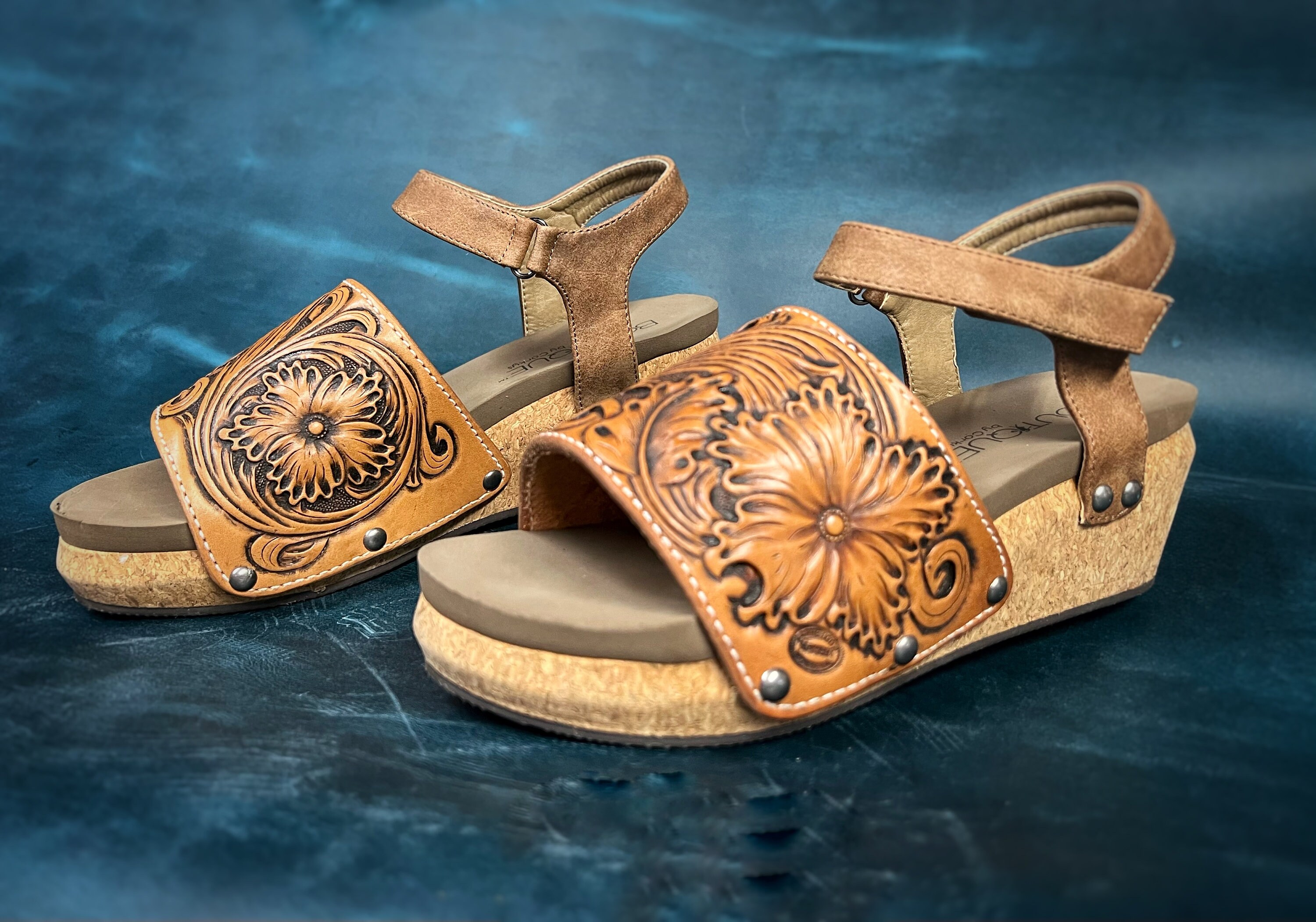 Custom Hand Tooled Leather High Heels, Ladies Shoes Size 9, Western ...