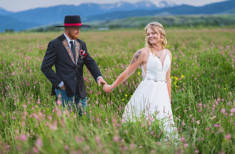 Custom Hand Tooled Wedding Leather Jacket Lapels And/or Pockets ...