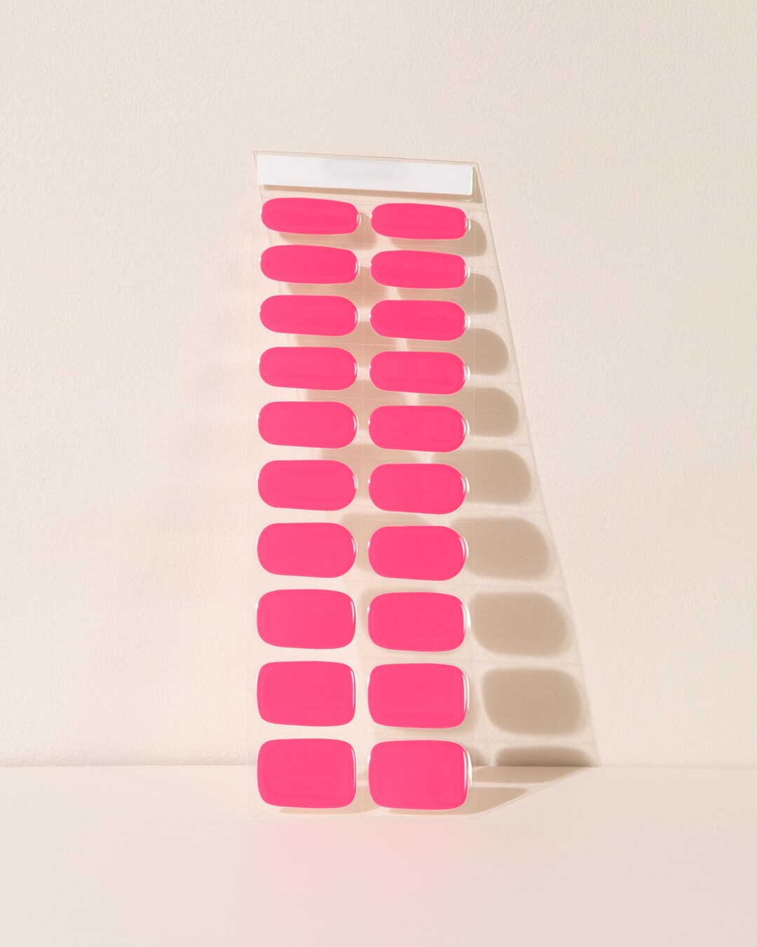 90s Baby - Neon Pink Semi-cured UV Gel Nail Strips - Etsy