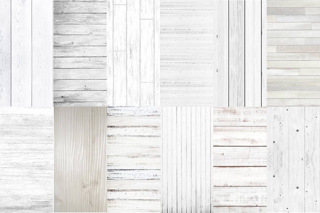 White Wood Digital Paper Pack - Wood Textures With Nice White ...