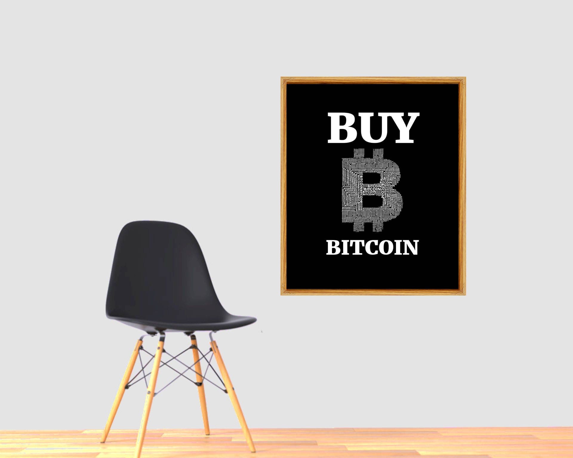 BITCOIN- Buy Bitcoin- Wall Art - Etsy