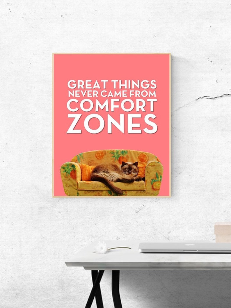 MOTIVATIONAL Great Things Never Came From Comfort Zones - Etsy