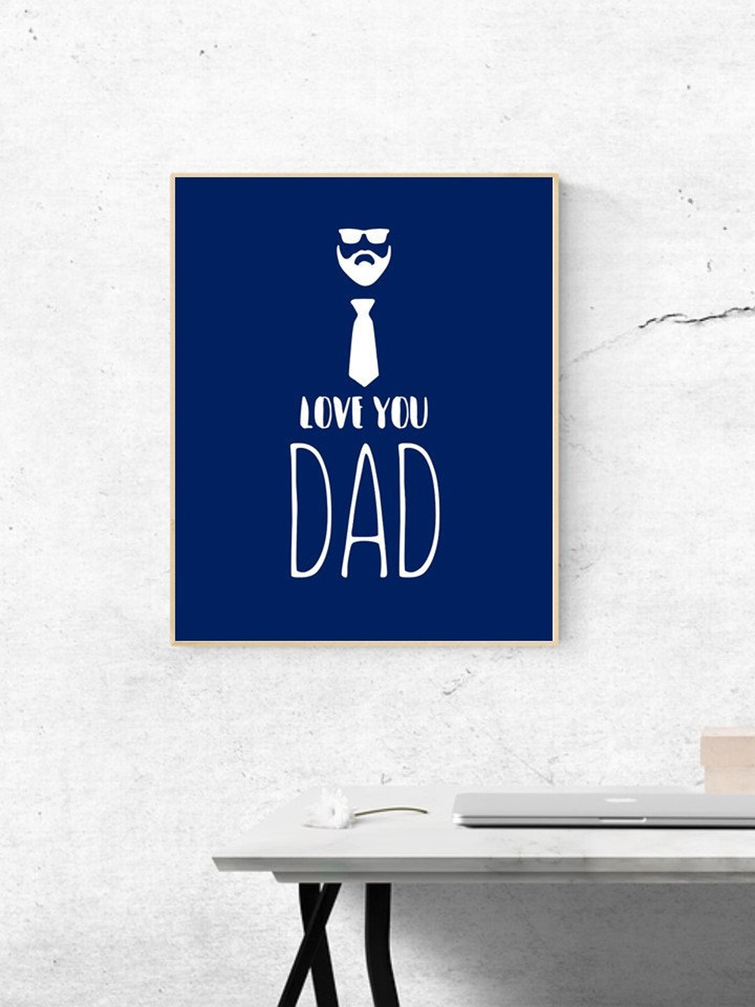 MINIMALIST - I Love You Dad - Father's Day - Digital Wall Art - Etsy
