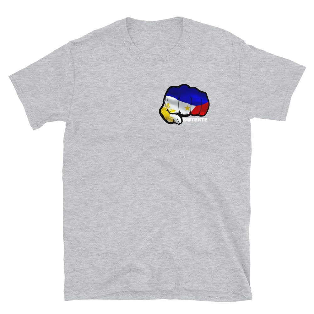 TSHIRT- Duterte Flag Fist- Philippines-pinoy-president- Iconography ...