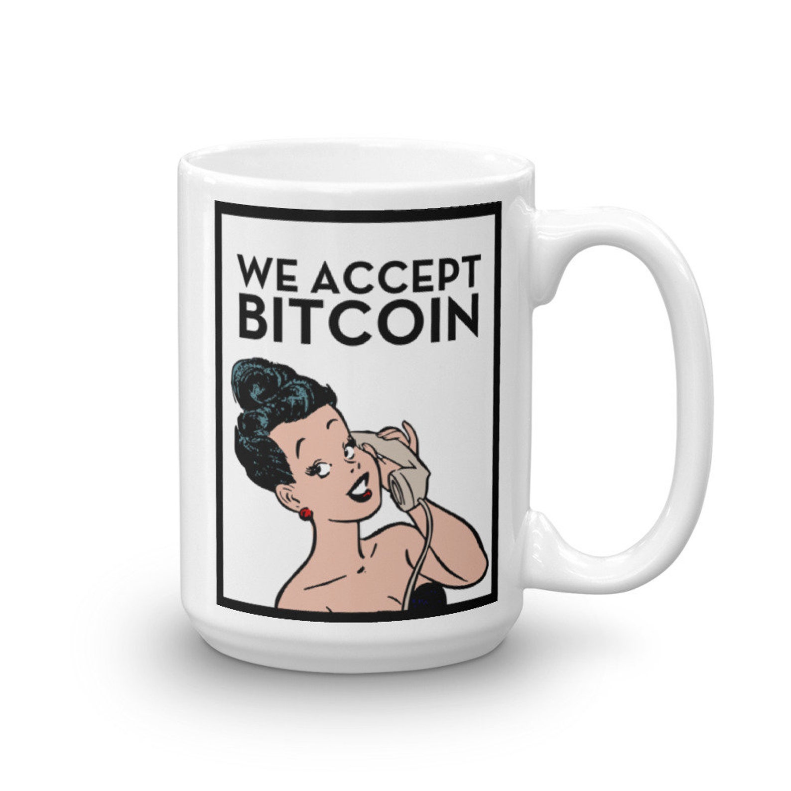 Crypto MUGS We Accept Bitcoin Ceramic Mug Cryptocurrency HODL ...