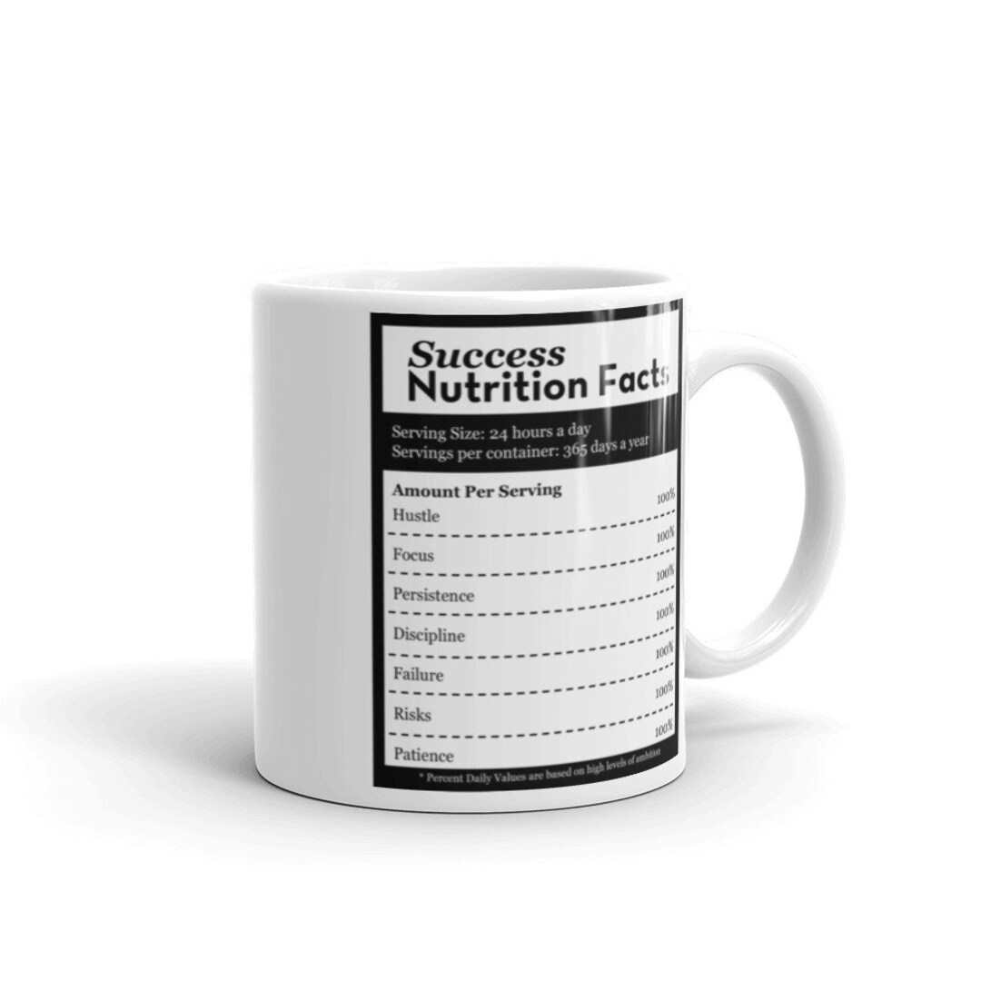 MUGS - Success Nutrition Facts - Ceramic Mug - Etsy