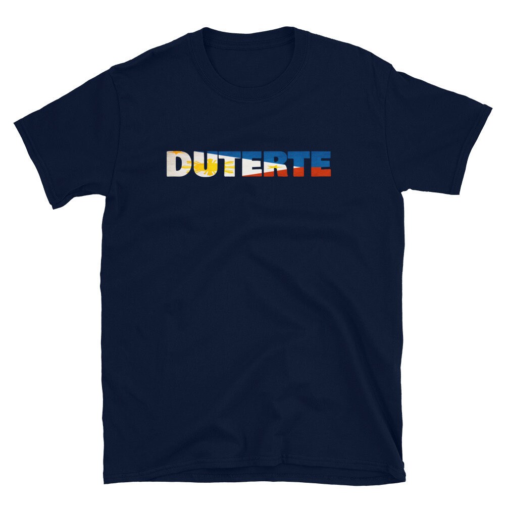 TSHIRT- Duterte Flag-philippines- Pinoy-president-iconography-short ...