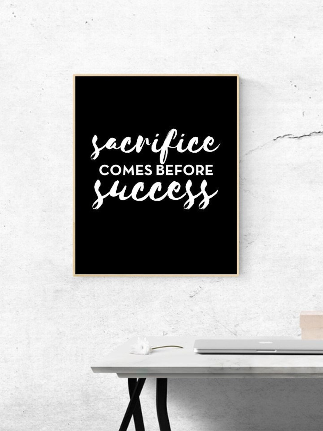 MOTIVATIONAL - Sacrifice Comes Before Success - Quote - Digital Wall ...