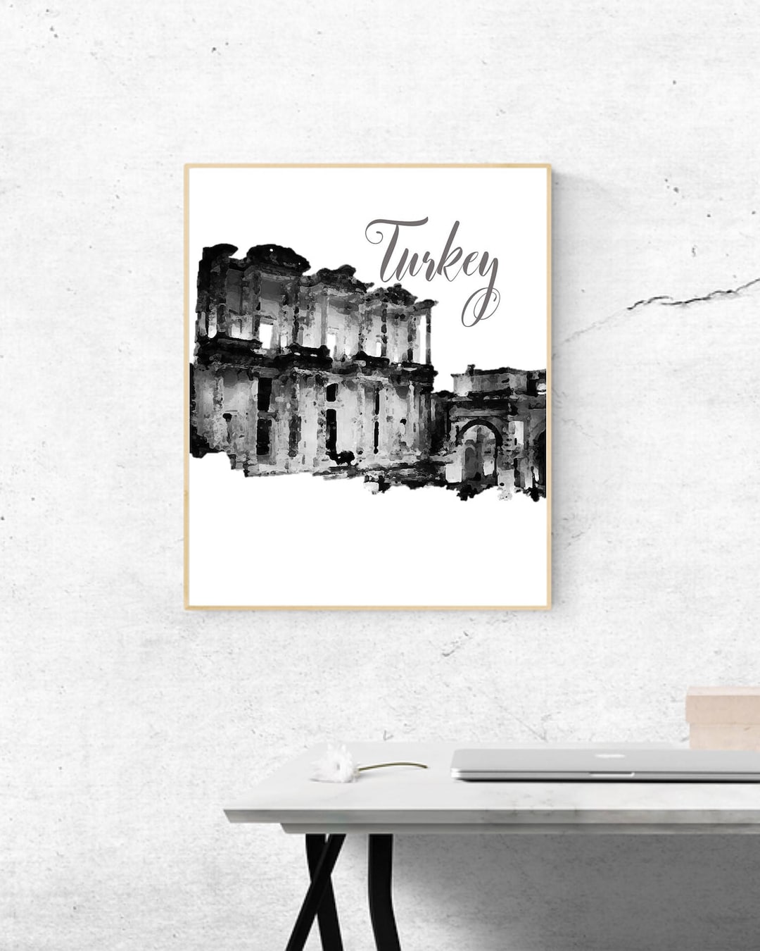 Watercolor Turkey Wall Art - Turkey Print - Famous Landmark - Wall ...