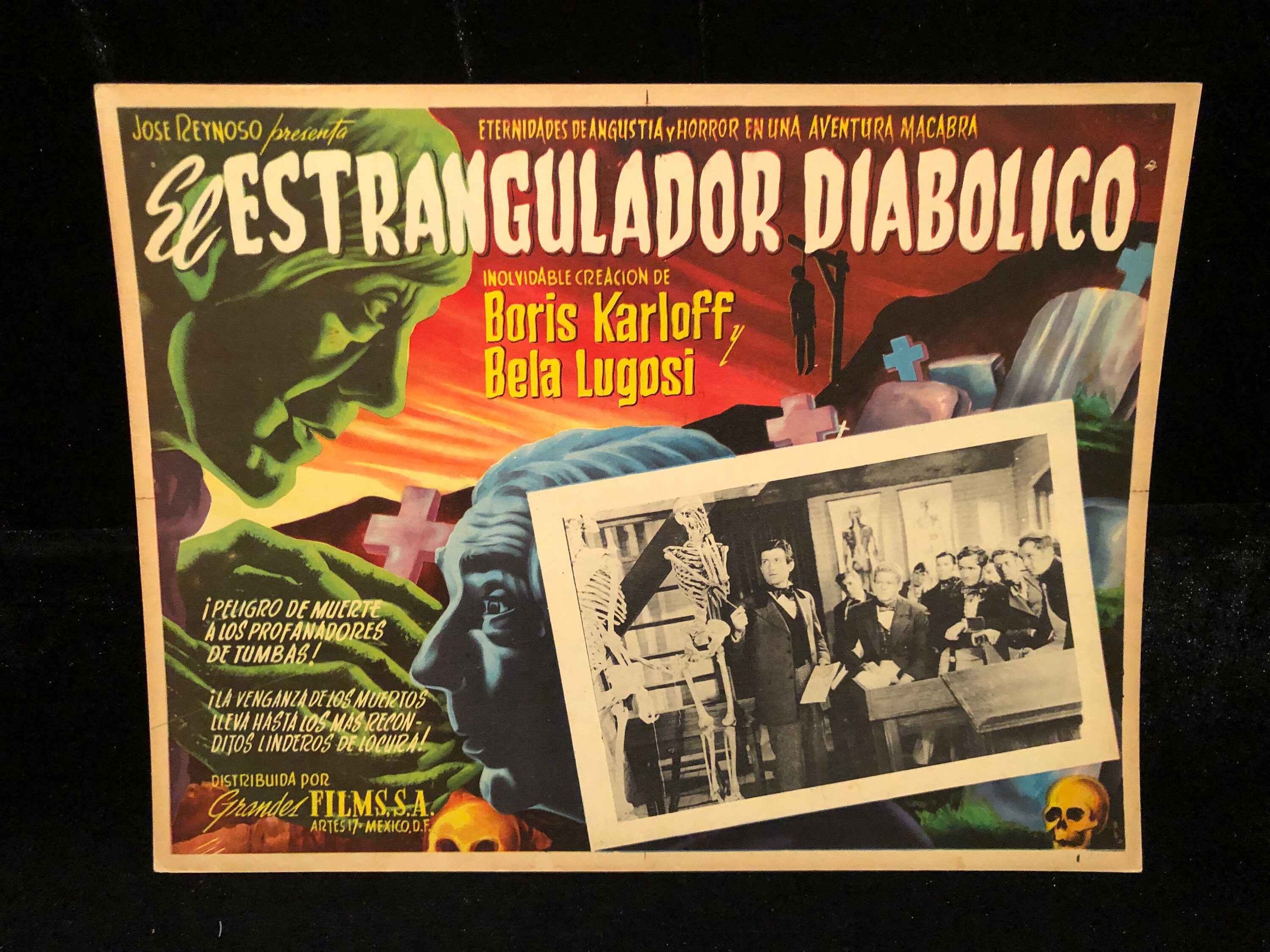 Original 1945 the Body Snatcher Mexican Lobby Card Movie Poster, Horror ...